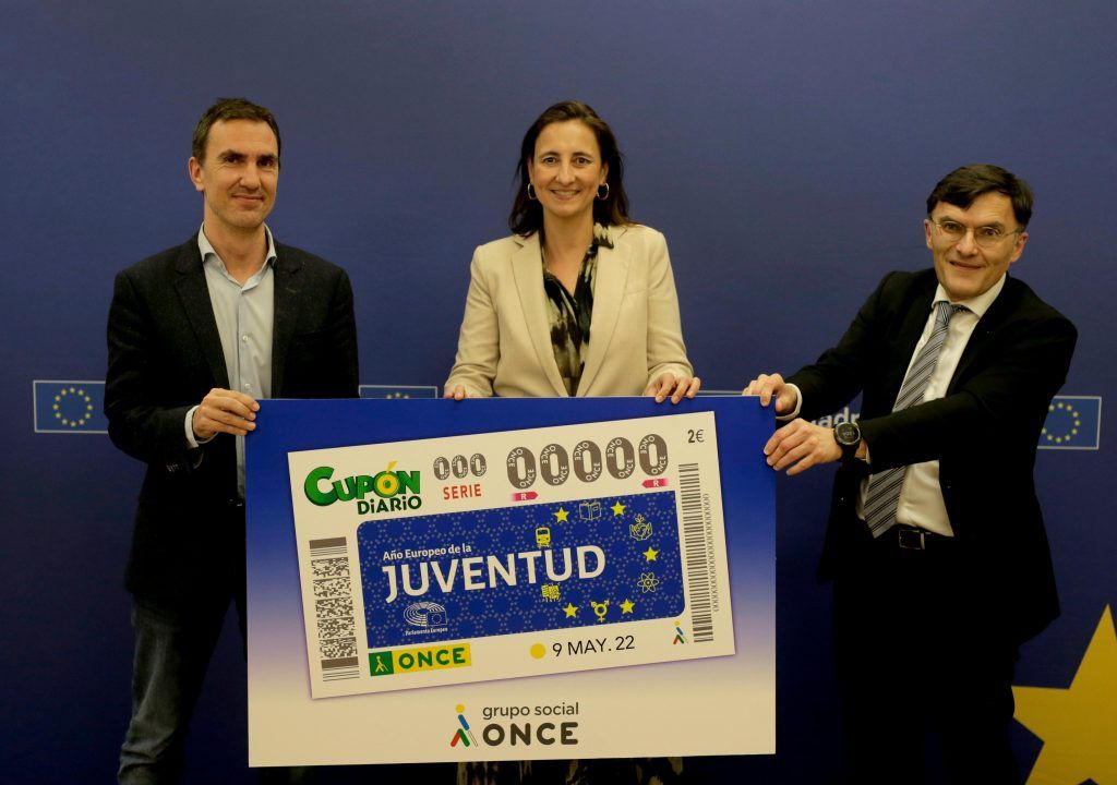 Día de Europa: la ONCE dedicará el cupón del 9 de mayo al Año Europeo de la Juventud 2022 | CDE ...